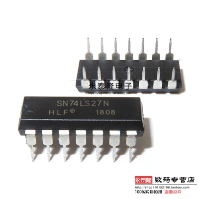 全新国产直插HD74LS27P SN74LS27N 74LS27 3输入端三或非门DIP-14