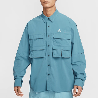 耐克Nike ACG男子宽松户外工装翻领衬衫夹克外套HJ2466-006