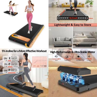Under Desk readmill Mat for Home and Office, 2.5HP Quiet Inc