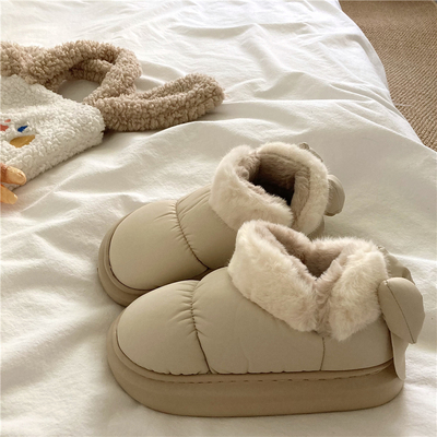 仙女风ins加厚加绒防水雪地靴女