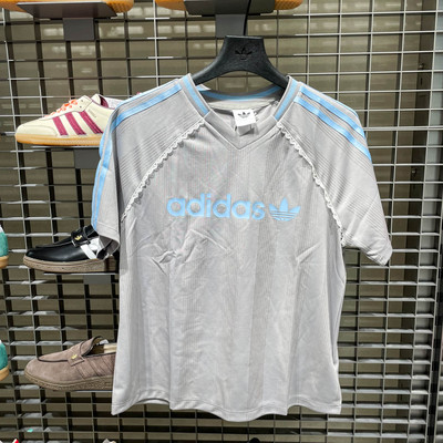 正品阿迪达斯三叶草女子2026秋季款休闲运动短袖T恤LF2323