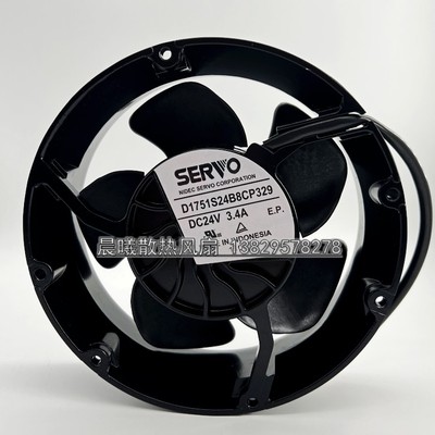 全新D1751S24B8CP329 原装日本SERVO DC24V 全圆4线变频器风扇