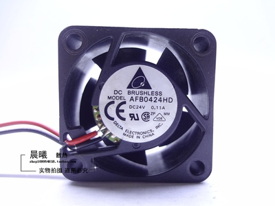 原装台达 AFB0424HD 4020 24V 0.11A 两线 变频器 交换机散热风扇