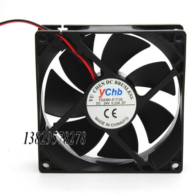 YChb FD2490-S1112E 24V 0.25A 9CM 9025 打印机 变频器 散热风扇