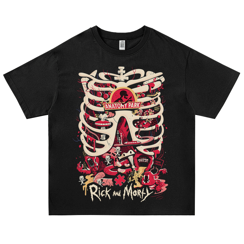 瑞克和莫蒂欧美潮流短袖T恤男