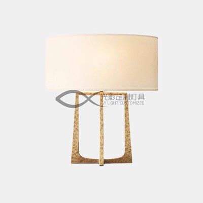 美式极简定制锻打工艺台灯