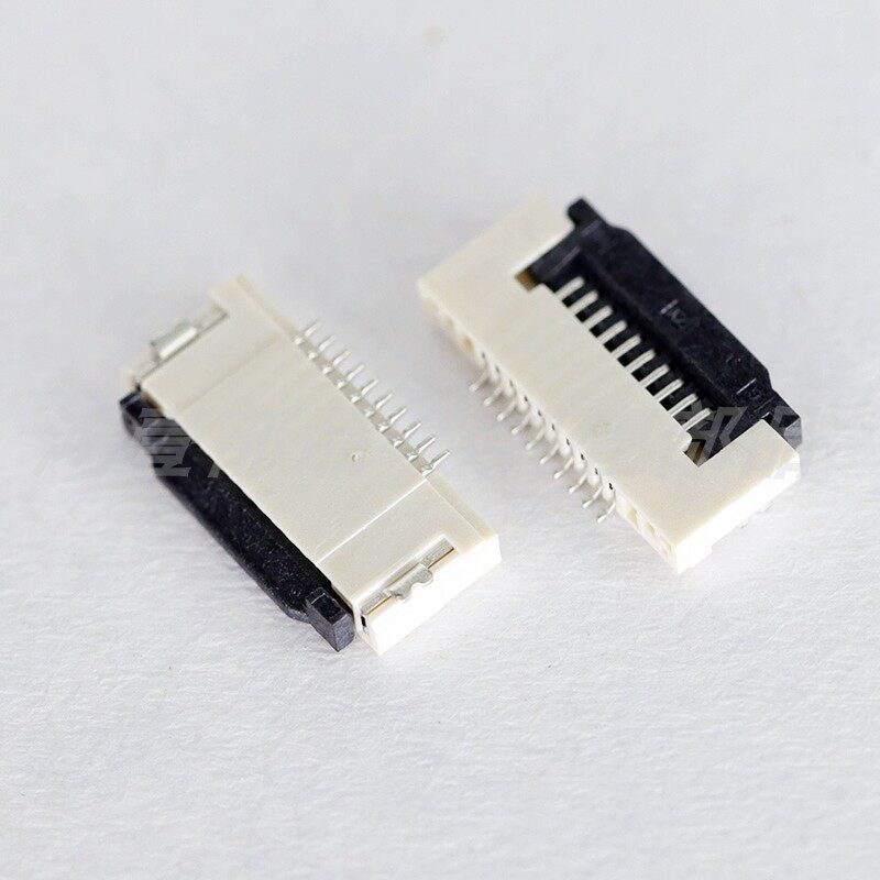 HY-0510F FPC座 0.5间距连接器 掀盖式10PIN MID平板电脑连接器