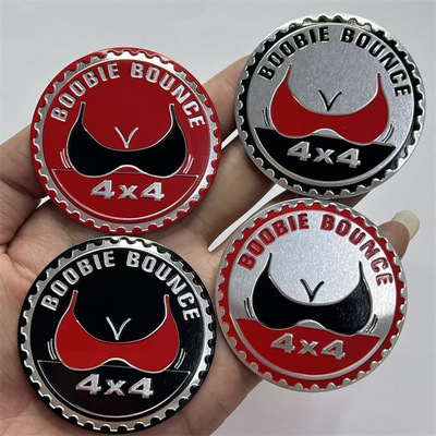 汽车4X4 RATED车标 新款4X4铝贴 boobie bounce 车贴 适用于jeep