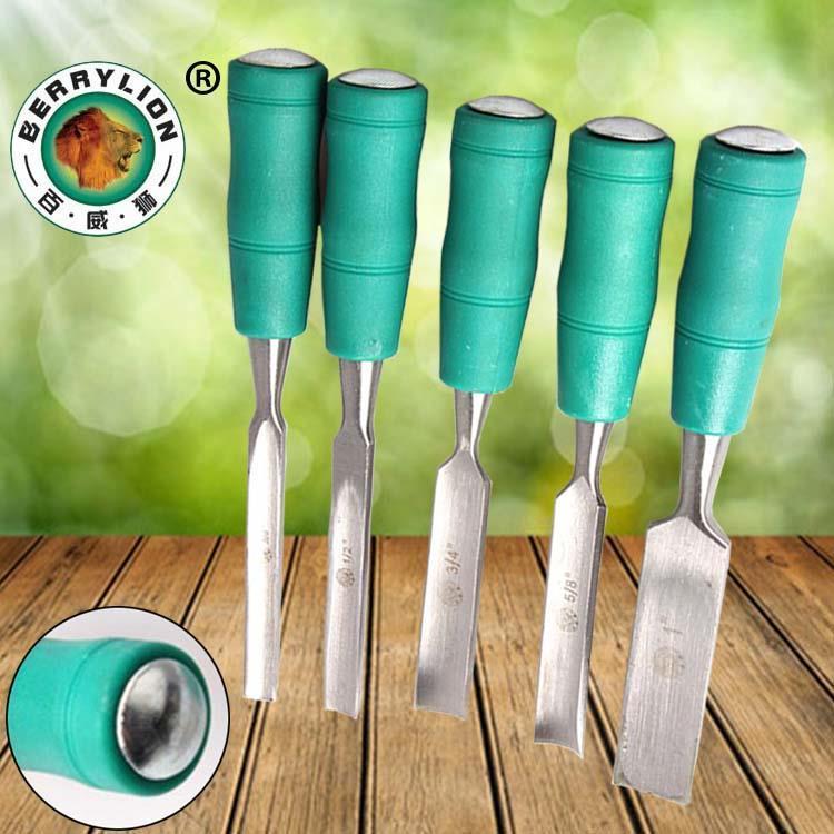 百威狮 塑柄半圆型木工凿 木工凿子 DIY 木工工具 木凿