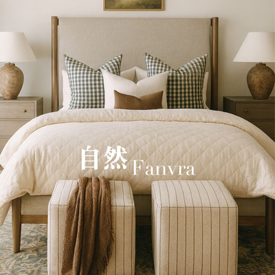 美式自然风实木床双人床1.8米