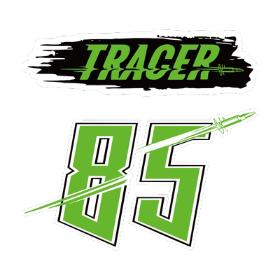 王一博明星同款TRACER贴纸85号摩托车贴纸行李箱机箱油箱盖划痕贴