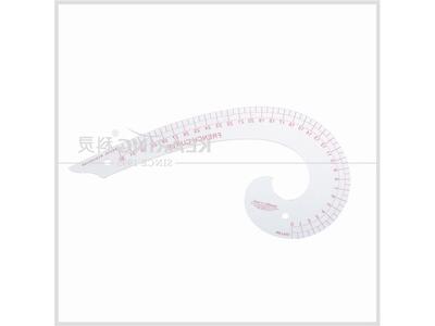 科灵60326字服装尺裁缝尺逗号曲线尺内置式袖山裁剪尺黑科技