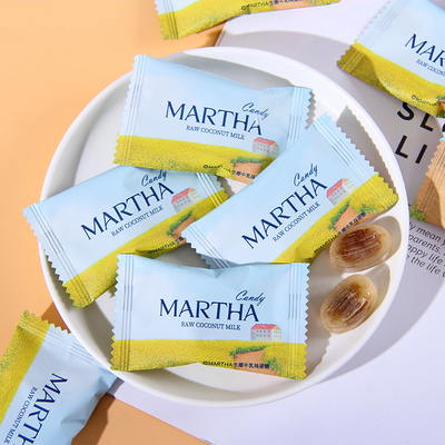 MARTHA 生椰牛乳味夹心流心硬糖结婚喜糖散装糖果批发订婚礼糖果