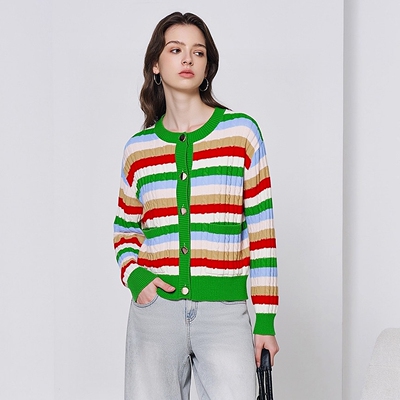 【航妈专享】姚领新款881H41973开针织衫羊毛通勤风女