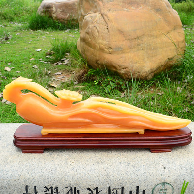 人生如意玉石摆件办公室工艺品