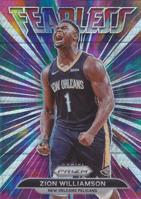 NBA帕尼尼球星卡Prizm2122特卡Hyper折Fearless凑套#1锡安