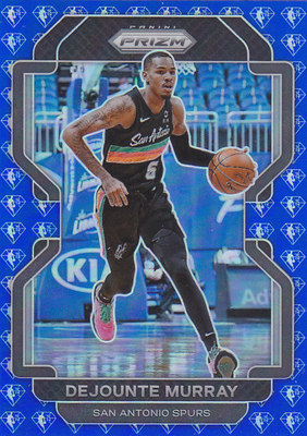 NBA球星卡2122Prizm普卡75周年蓝钻折射凑套#231德章泰穆雷