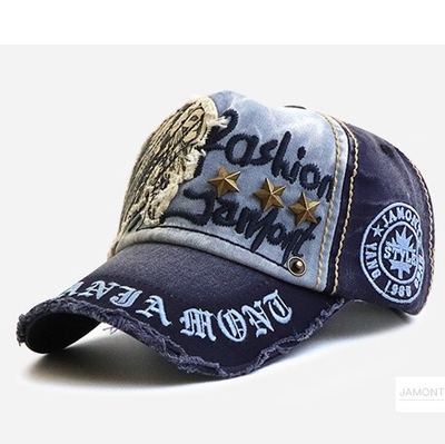 欧美男柳钉做旧亚马逊爆款帽子