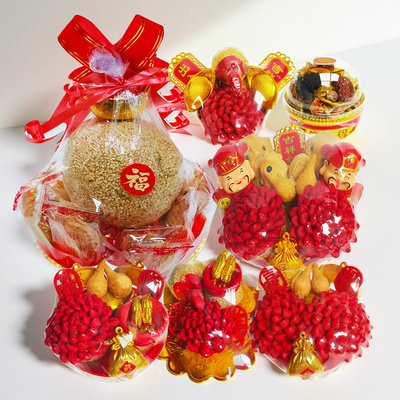 传统春节摆件花堆茨菇煎堆装饰品