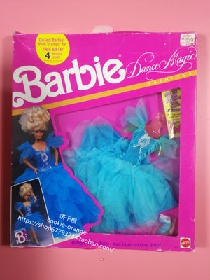 发 Barbie Dance Magic Fashions 7392 1989 芭比衣服配件 舞衣