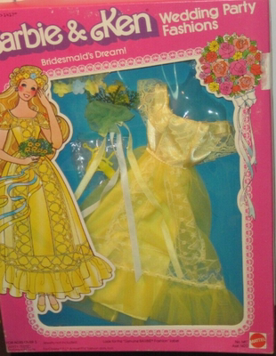 Barbie芭比娃娃婚纱衣服配件