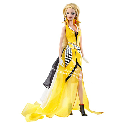 发 Barbie American Favorites Yellow Corvette 2009 50周年芭比