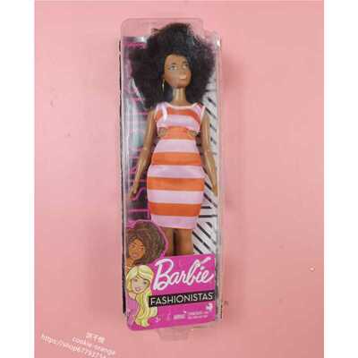 发 Barbie Fashionistas 105 芭比娃娃换装过家家玩具 时尚达人