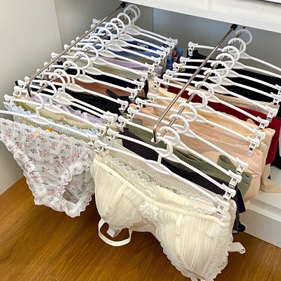 顶挂免打孔衣柜内衣内裤收纳分类