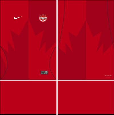 Canada加拿大2026年世界杯主场球衣AI矢量图案cdr服装设计素材