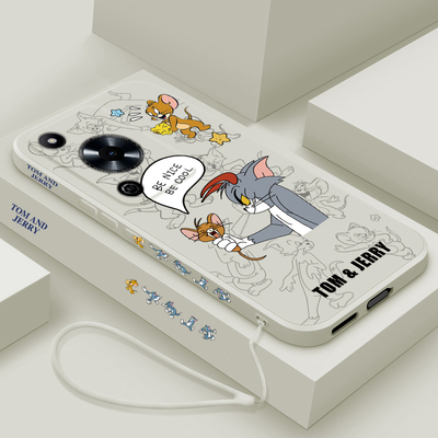 适用华为hi畅享70m手机壳新款5G智选MKY一AN20液态硅胶保护套WIKO镜头全包防摔软壳畅想7Om男女卡通猫和老鼠