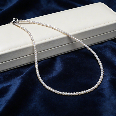 法式极细baby珠淡水珍珠项链女