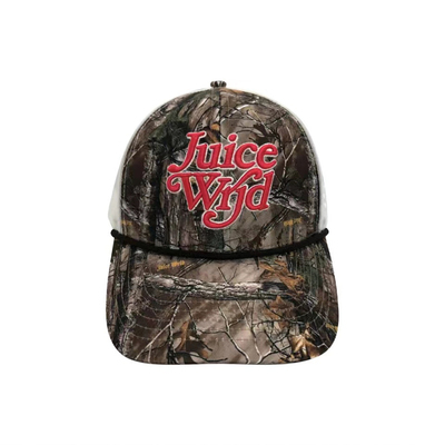Juice Wrld 印花 刺绣刺绣Logo 棉涤纶鸭舌帽男女同款情侣款