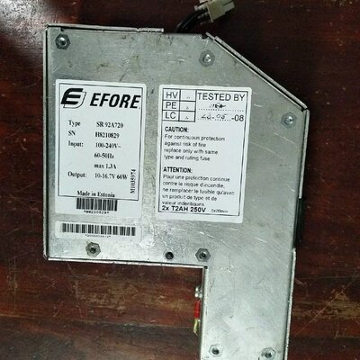 议价EFORE 安伏 SR92A720 H8210829电源