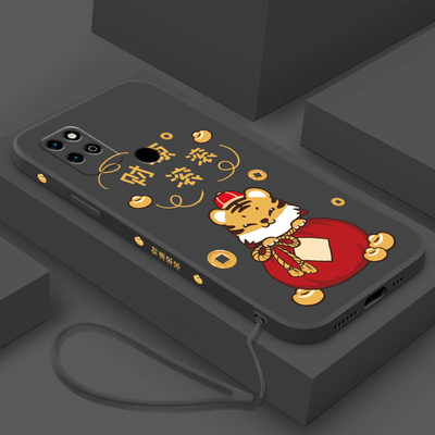 财源滚滚华为荣耀play5t手机壳play5tpro新年play5t活力版软壳液态硅胶虎年镜头全包本命年挂绳女情侣套超薄