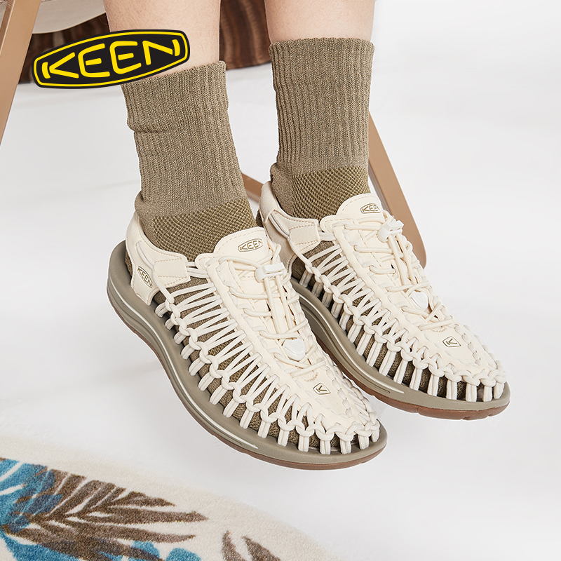 【明星款】KEEN官方 UNEEK系列女子潮款户外休闲防滑简约溯溪鞋_虎窝淘