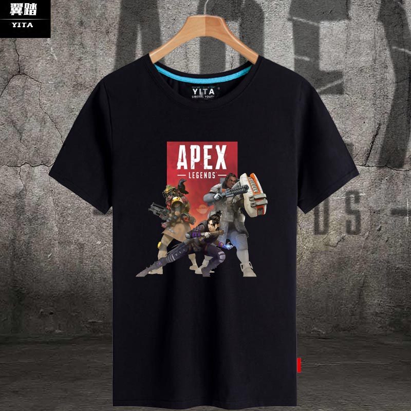 APEX英雄游戏周边短袖T恤衫男女学生纯棉体恤半截袖夏季潮上衣服_虎窝淘