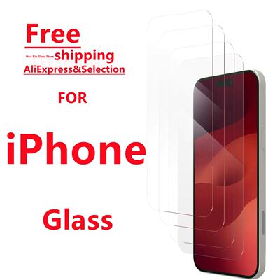 4PCS Full Cover Tempered Glass For iPhone 17 16 15 14 13 12