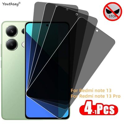 Privacy Screen Protector For Redmi note 13 4G Tempered Glass