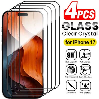 1-4PCS Screen Protector Glass For iPhone 17 Pro Max Air 17Pr