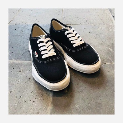 MIHARA三原康裕MMY余文乐同款溶解鞋黑白格变形鞋男鞋女鞋帆布鞋