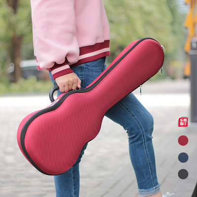 朗汀尤克里里加硬琴盒乌克丽丽ukulele case双肩加绒琴包26寸
