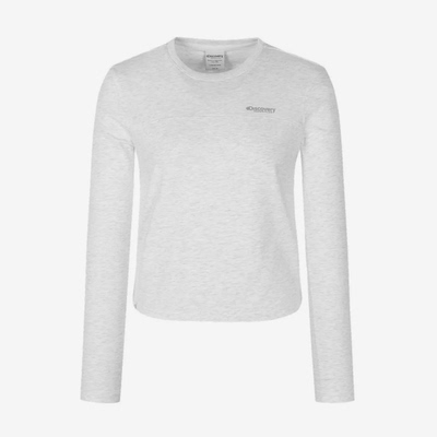 韩国Discovery正品26款时尚百搭纯色小标长袖T恤DWRL42061