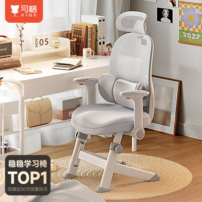 习格x19Y学生学习椅子青少年办公椅书房书桌椅家用人体工学电脑椅