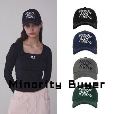 现货 买手店 Rest and Recreation 男女同款RR遮阳刺绣LOGO帽子