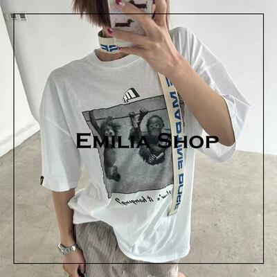 买手店正品现货折扣MARTINE ROSE短袖24春季新款猴子印花宽松T恤