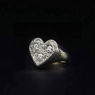 日本制950银cootie桃心