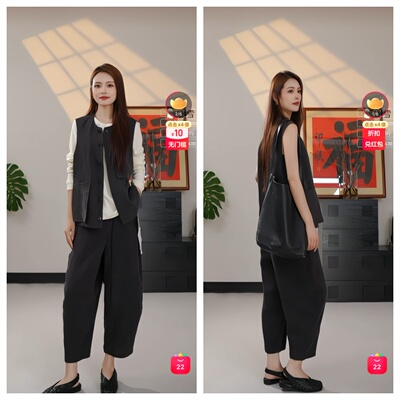 【晓雪心选】全进口亚麻马甲  1883261（区别市面通货）