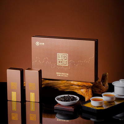 中茶海堤茶叶旗舰店CT3188慧苑坑老枞水仙岩茶乌龙茶80g礼盒装