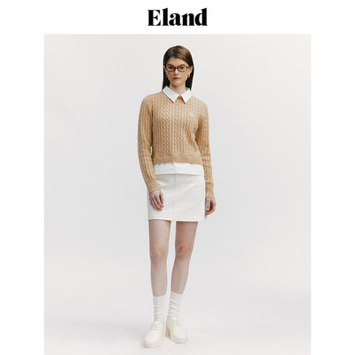 Eland衣恋半身裙女 短裙休闲裙子EEWJE23E02