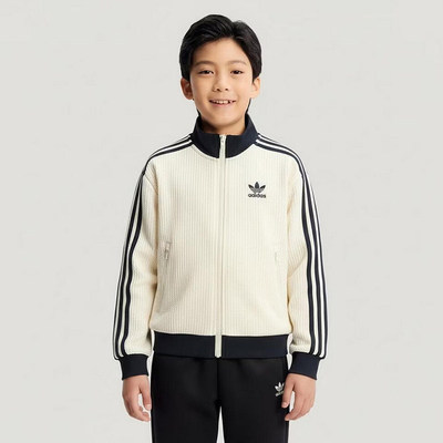 adidas阿迪达斯三叶草经典运动外套2026春男女大童梭织夹克KW1178